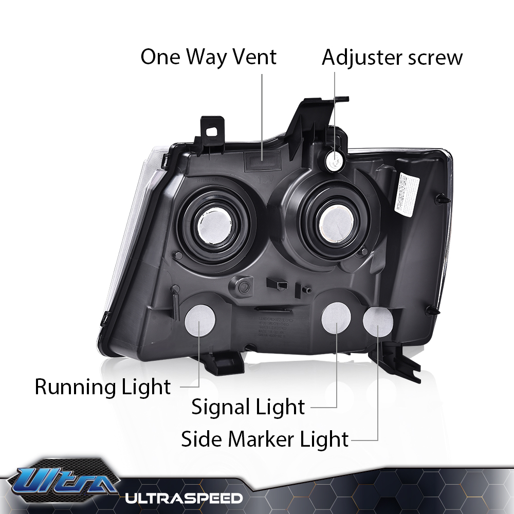 Headlights HeadLamps LH RH Side Fit For 2007-2014 Chevy Avalanche/Suburban/Tahoe | eBay